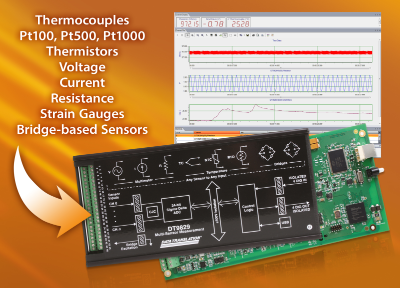 8-Channel USB-powered multi-sensor measurement module - Instrumentation ...
