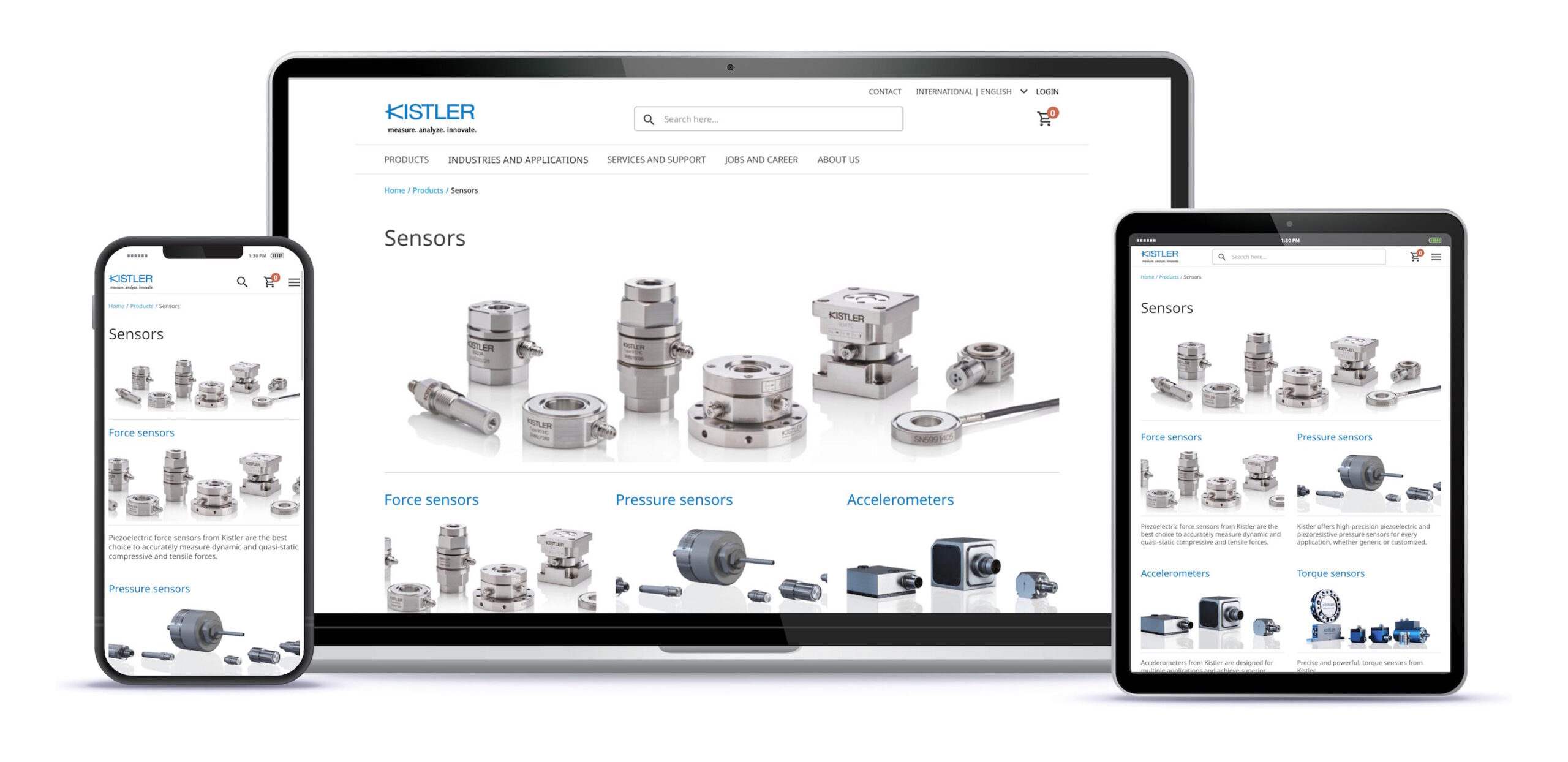 New Kistler website: easy access to measurement technology ...